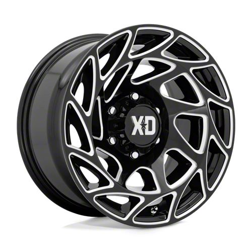 XD Titan Onslaught Gloss Black Milled 6-Lug Wheel; 20x10; -18mm Offset ...