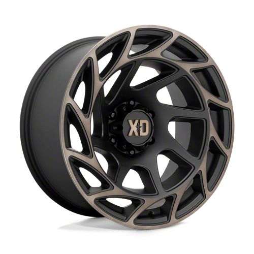 XD Tacoma Onslaught Satin Black with Bronze Tint 6-Lug Wheel; 20x10 ...