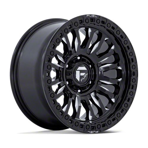 Fuel Wheels Titan Rincon Gloss Black Milled 6-Lug Wheel; 20x9; 20mm ...