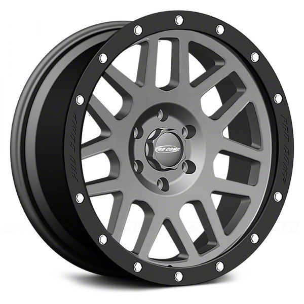 Pro Comp Wheels Tundra Vertigo Dark Gray with Black Lip 6-Lug Wheel ...