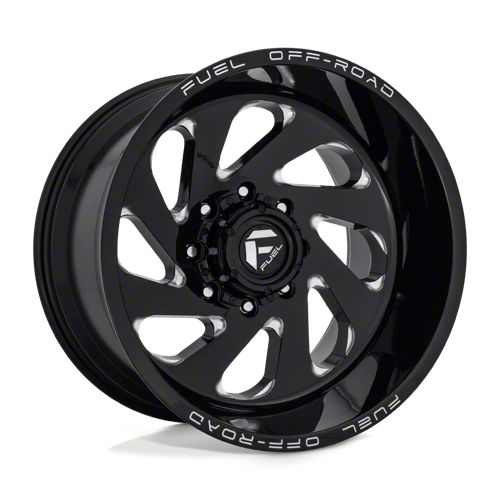 Fuel Wheels Titan XD Vortex Gloss Black Milled 6-Lug Wheel; 22x12 ...