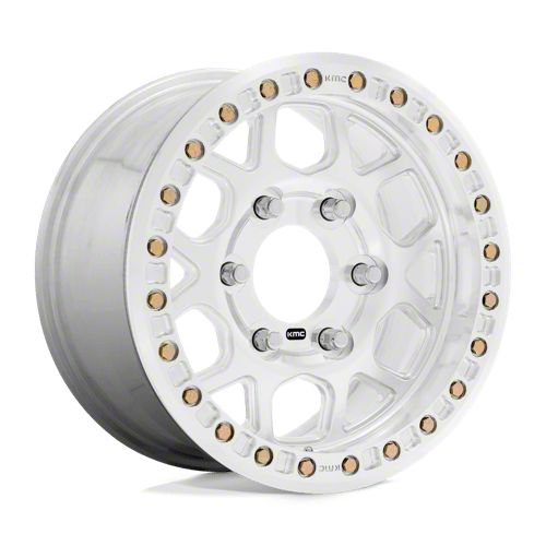 KMC Toyota 4-Runner Mesa Forged Beadlock Raw Machined 6-Lug Wheel; 17x9 ...