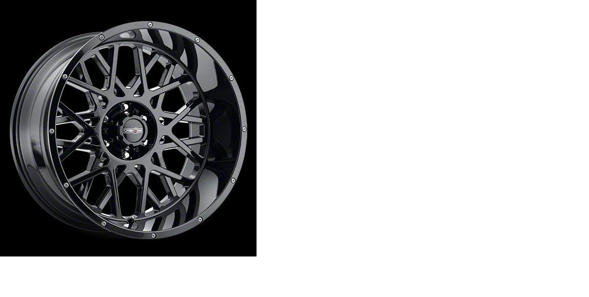Vision Off-Road Titan Rocker Gloss Black 6-Lug Wheel; 20x10; -25mm ...