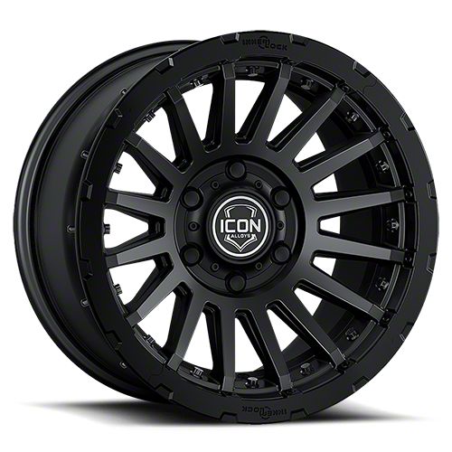 ICON Alloys Toyota 4-Runner Recon Pro Satin Black 6-Lug Wheel; 17x8.5 ...