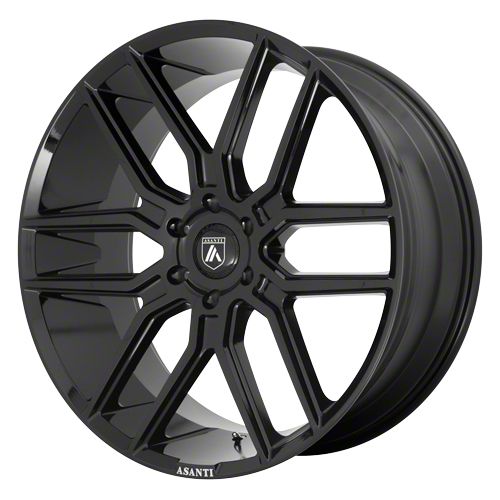 Asanti Tundra Baron Gloss Black 6-Lug Wheel; 22x9.5; 30mm Offset ABL28 ...