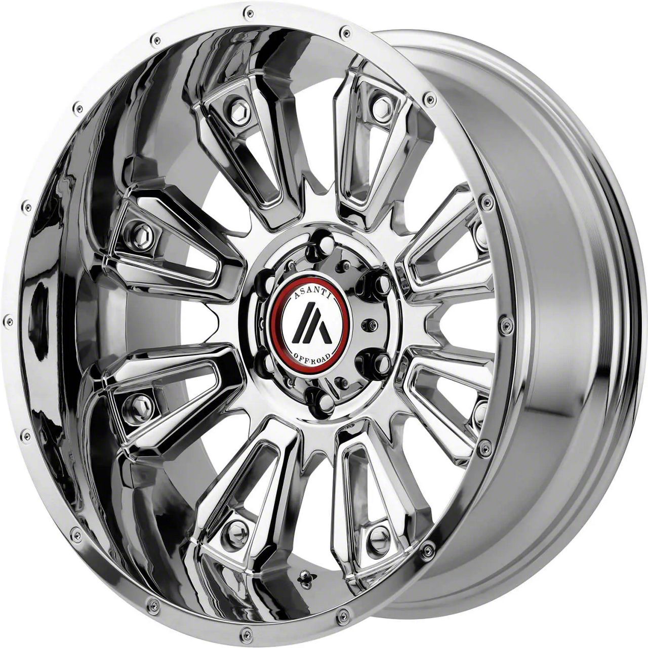 Asanti Tacoma Blackhawk Chrome 6-Lug Wheel; 20x12; -44mm Offset AB808 ...