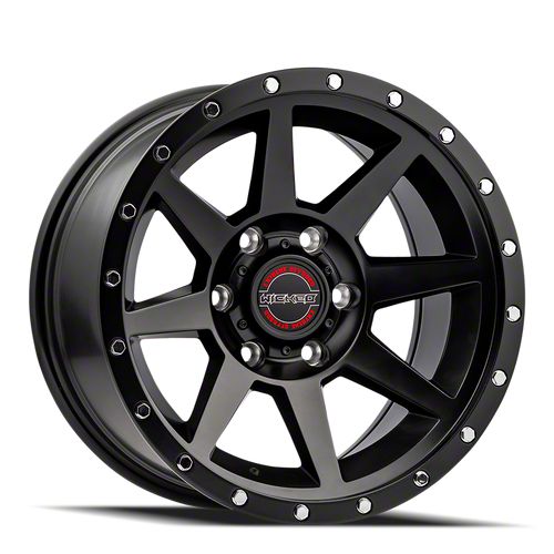 Wicked Offroad Bronco W935 Satin Black 6-Lug Wheel; 17x9; 0mm Offset ...
