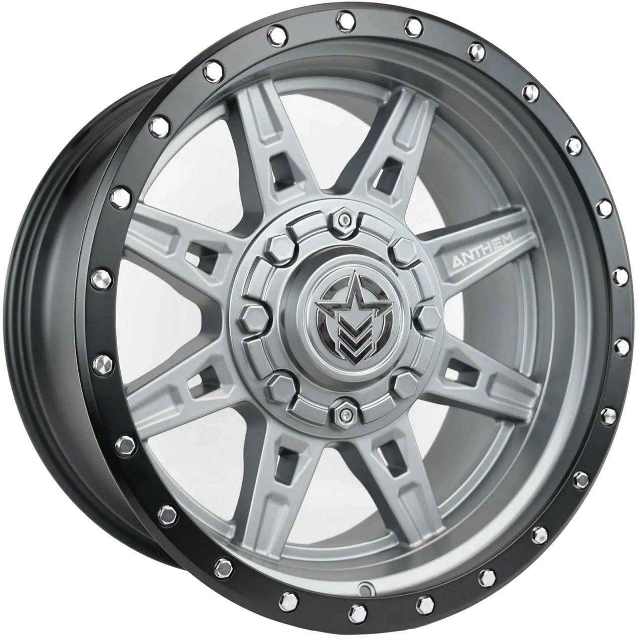 Anthem Off-Road Titan Rogue Titanium Gray 6-Lug Wheel; 18x9; 18mm ...
