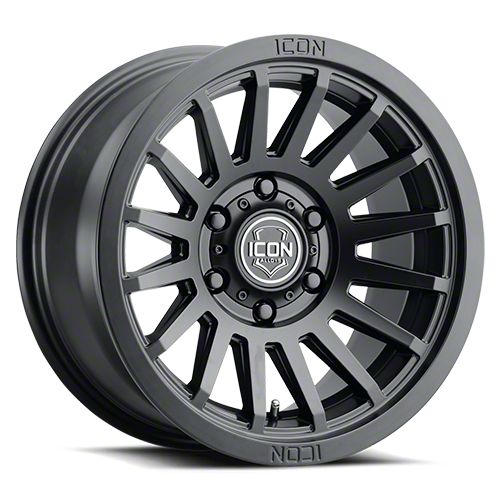 ICON Alloys Bronco Recon SLX Satin Black 6-Lug Wheel; 18x9; 40mm Offset ...
