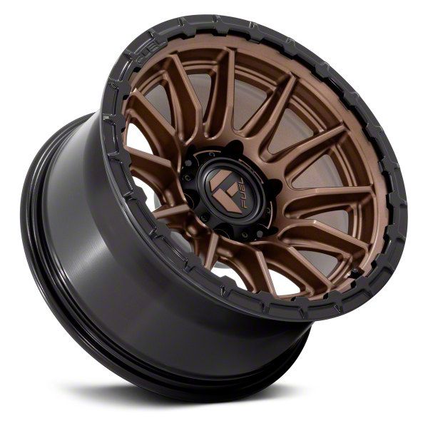 Fuel Wheels Bronco Piston Matte Bronze with Gloss Black Lip 6-Lug Wheel ...