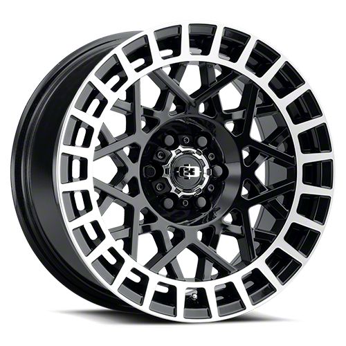 Vision Wheel Titan XD Savage Gloss Black with Machined Lip 6-Lug Wheel ...