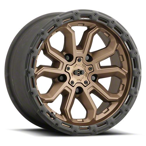 Vision Wheel Bronco Korupt Satin Bronze 6-Lug Wheel; 17x9; 12mm Offset ...