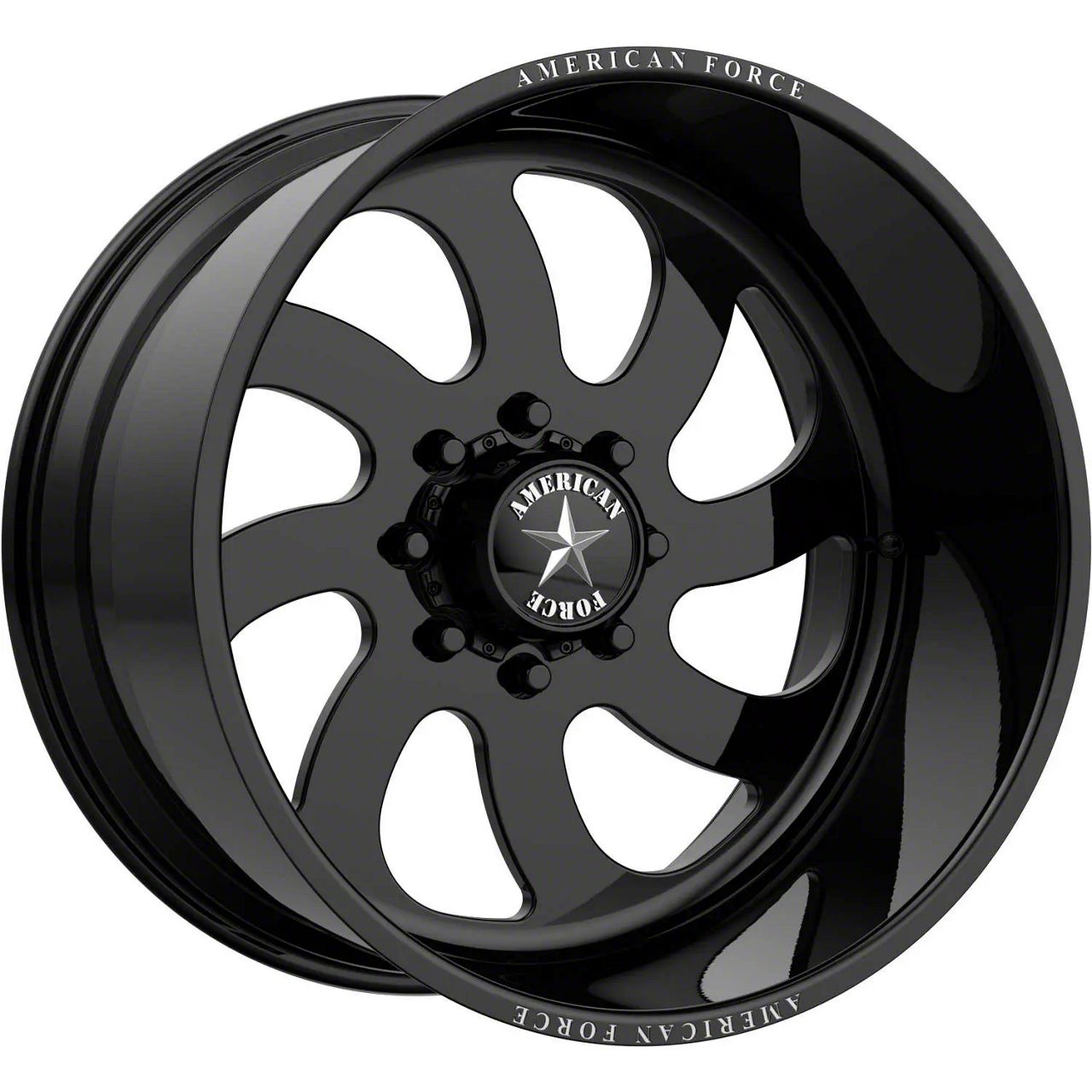 American Force Tacoma 76 Blade SS Gloss Black Machined 6-Lug Wheel ...