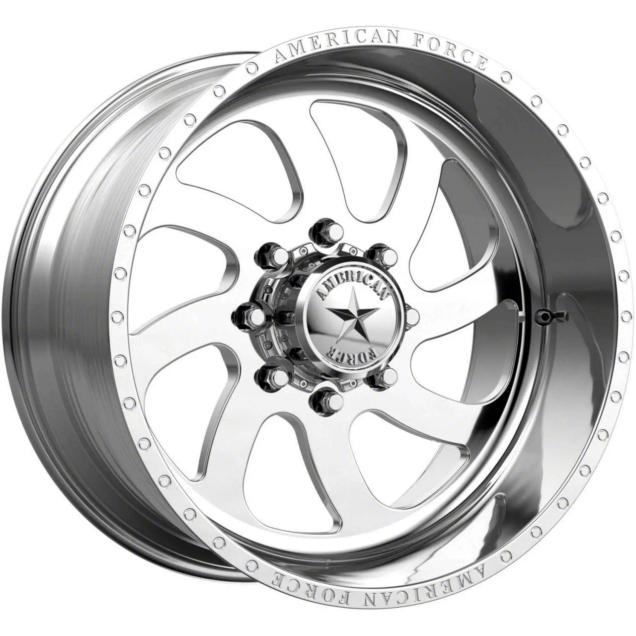 American Force Tacoma 76 Blade SS Polished 6-Lug Wheel; 20x12; -40mm ...