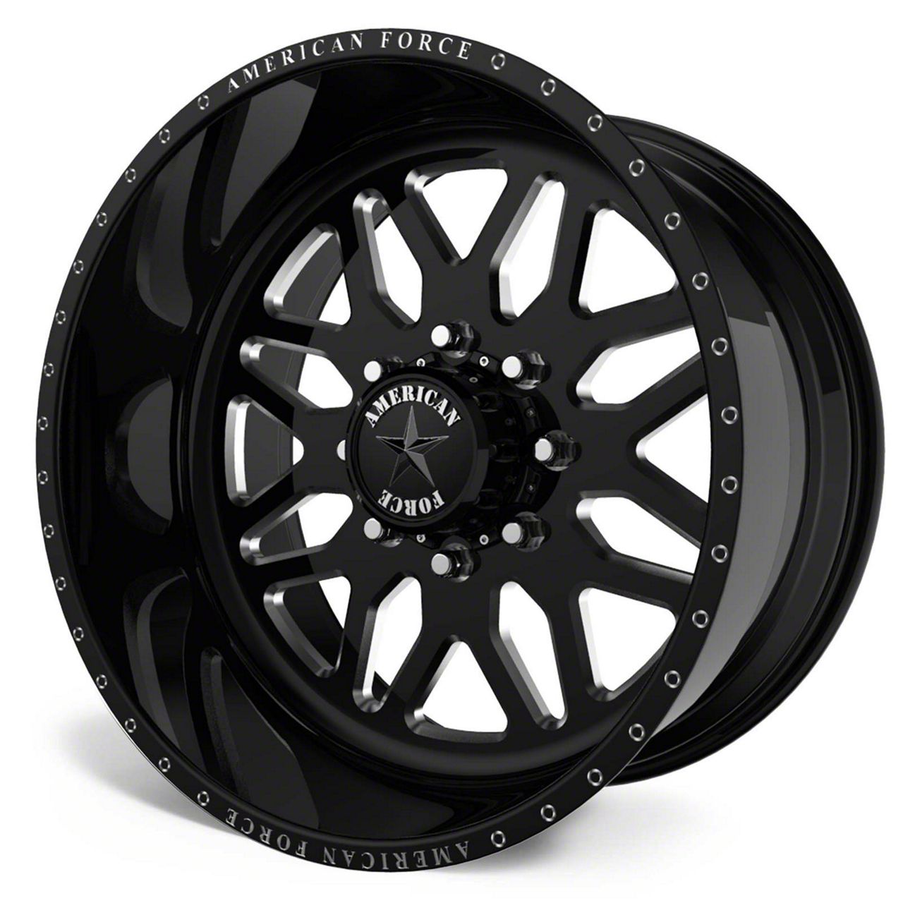 American Force Tacoma B02 Trax SS Gloss Black Machined 6-Lug Wheel ...