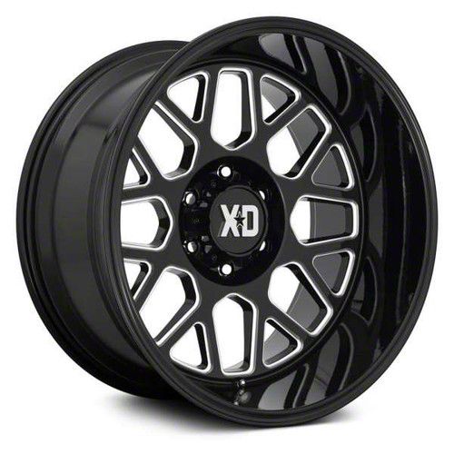 XD Tundra Grenade 2 Full Gloss Black 6-Lug Wheel; 20x10; -18mm Offset ...