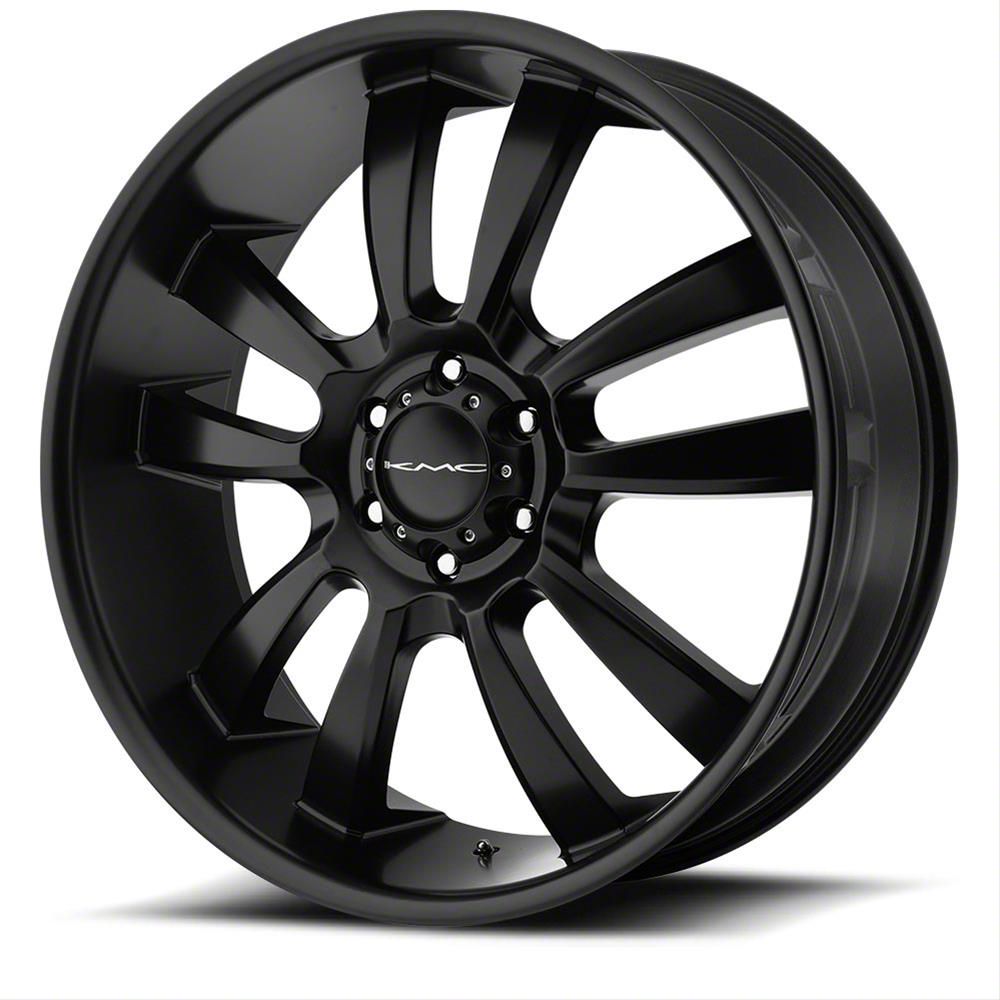 KMC Titan Skitch Satin Black 6-Lug Wheel; 20x8.5; 15mm Offset ...
