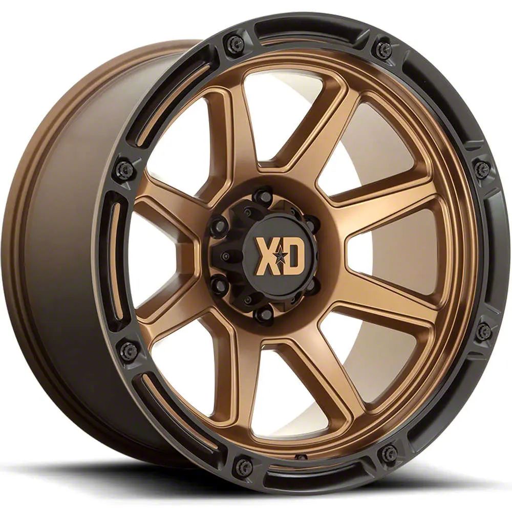 XD Toyota 4-Runner Titan Matte Bronze with Black Lip 6-Lug Wheel; 20x12 ...