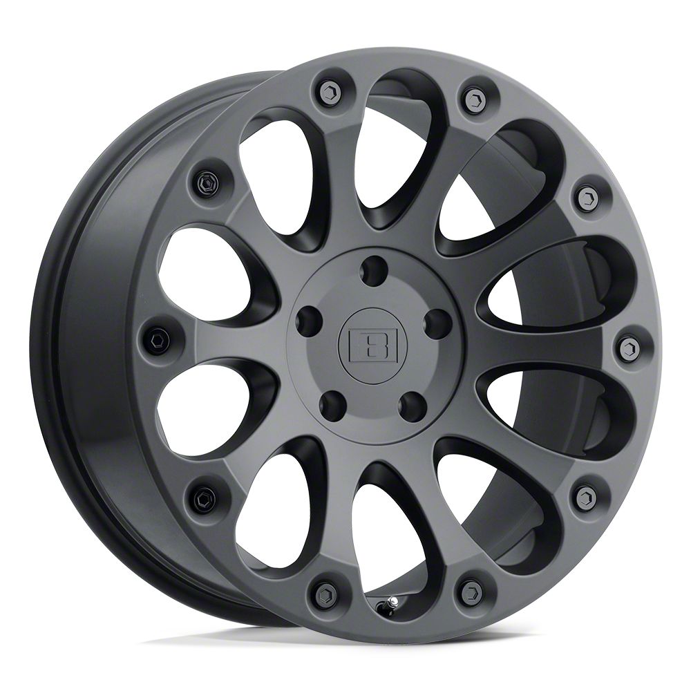 Level 8 Wheels Tacoma Impact Matte Black 6-Lug Wheel; 20x9; 9mm Offset ...
