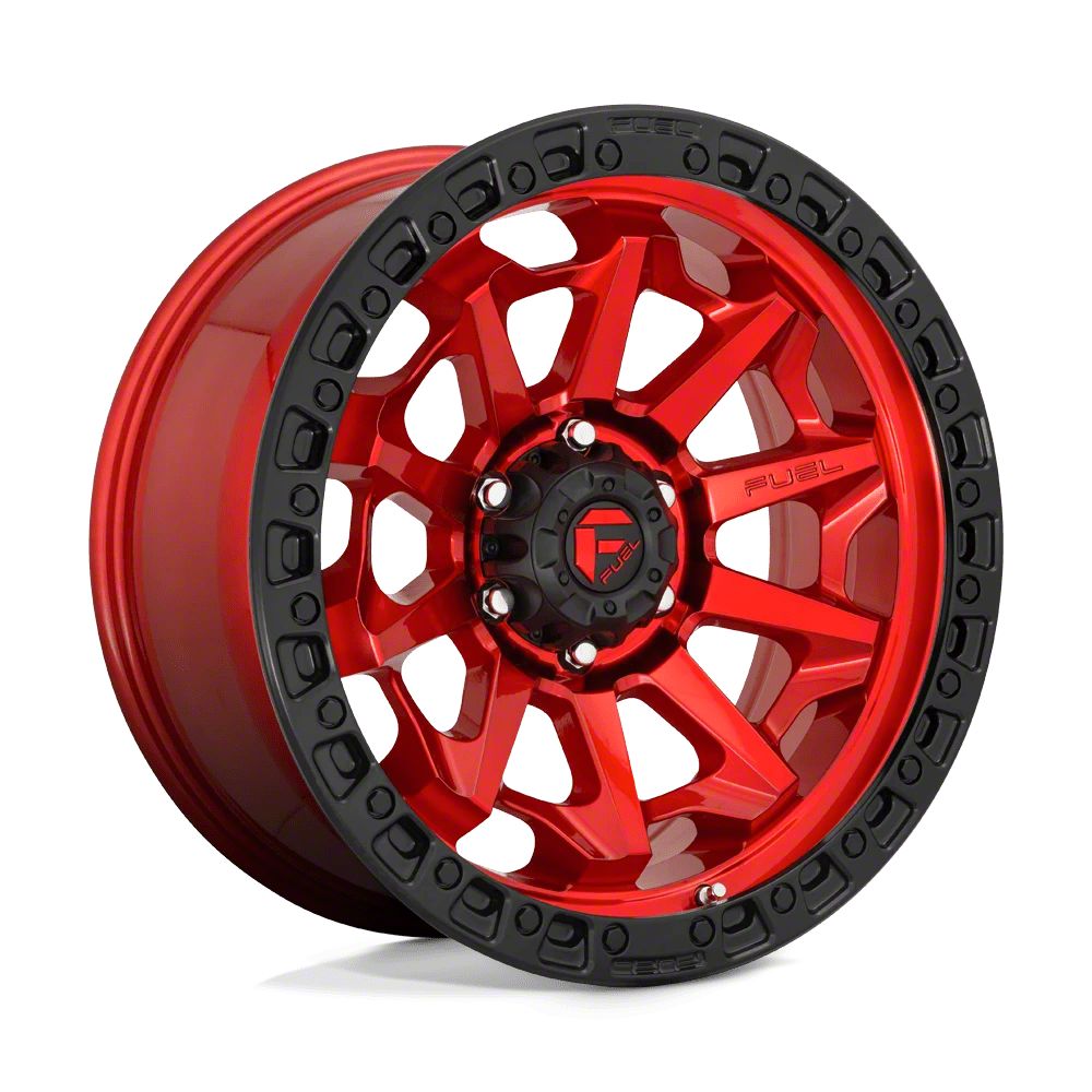 Fuel Wheels Tundra Covert Candy Red with Black Bead Ring 6-Lug Wheel ...