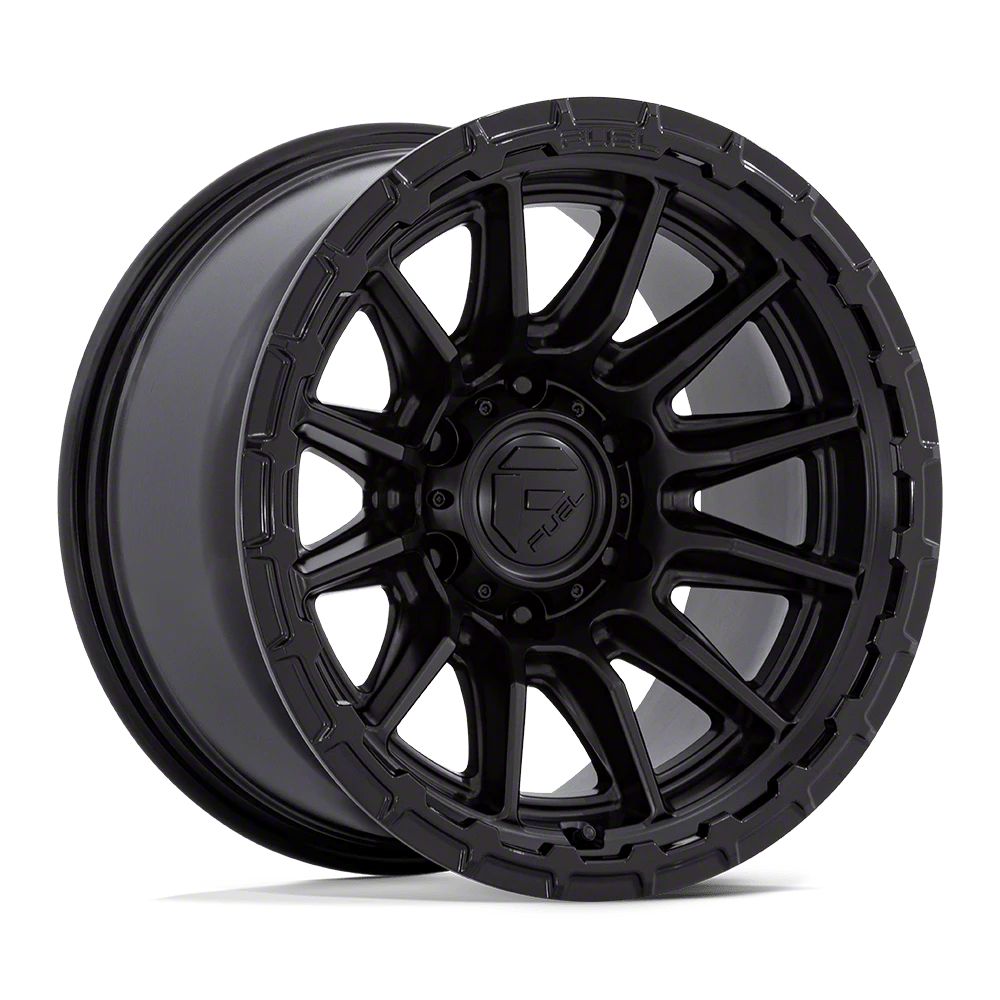 Fuel Wheels Titan Piston Blackout 6-Lug Wheel; 22x10; -18mm Offset ...
