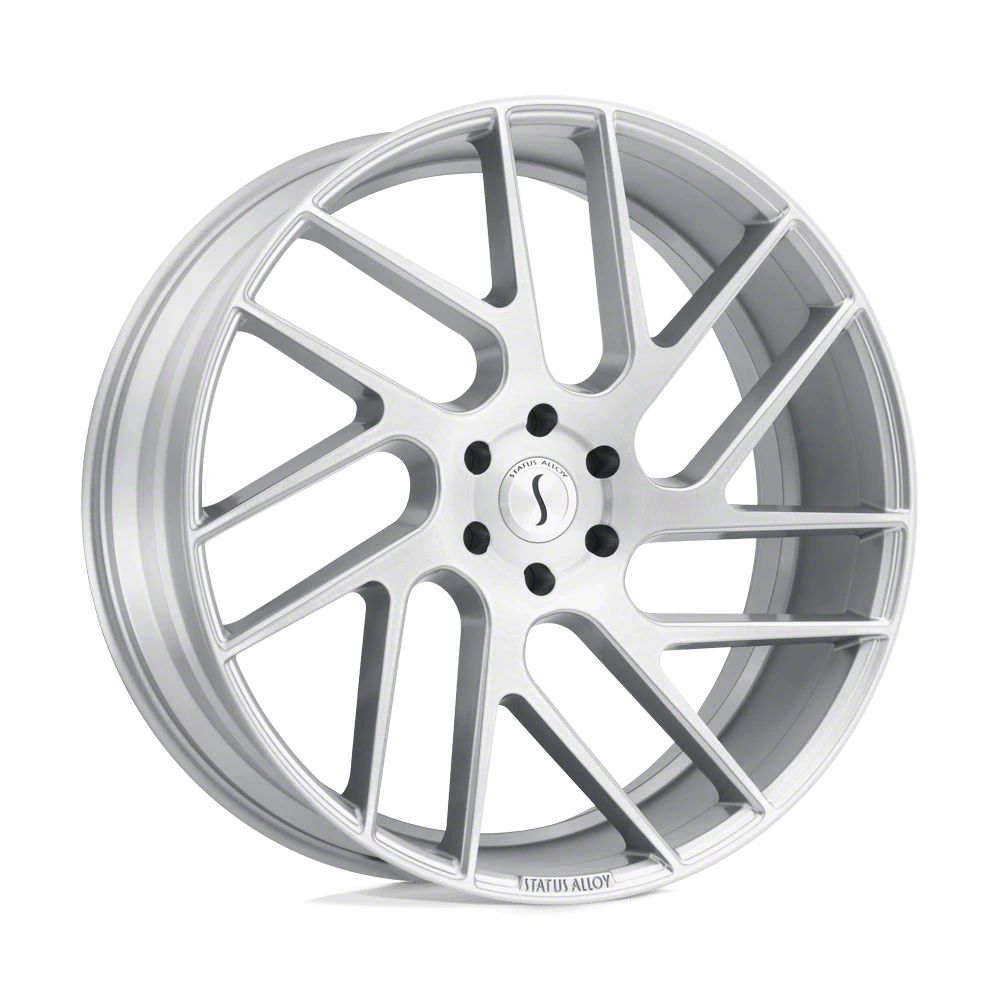 Status Tacoma Juggernaut Silver with Brushed Machined Face 6-Lug Wheel ...
