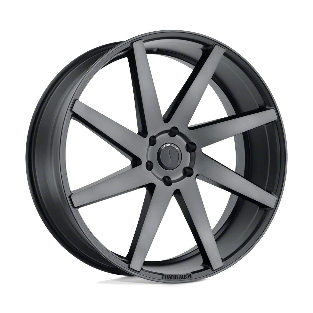 Status Toyota 4-Runner Brute Carbon Graphite 6-Lug Wheel; 24x9.5; 15mm ...