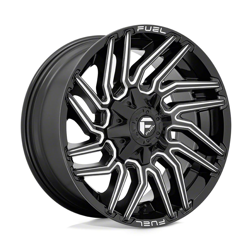 Fuel Wheels Titan Typhoon Gloss Black Milled 6-Lug Wheel; 22x10; -18mm ...
