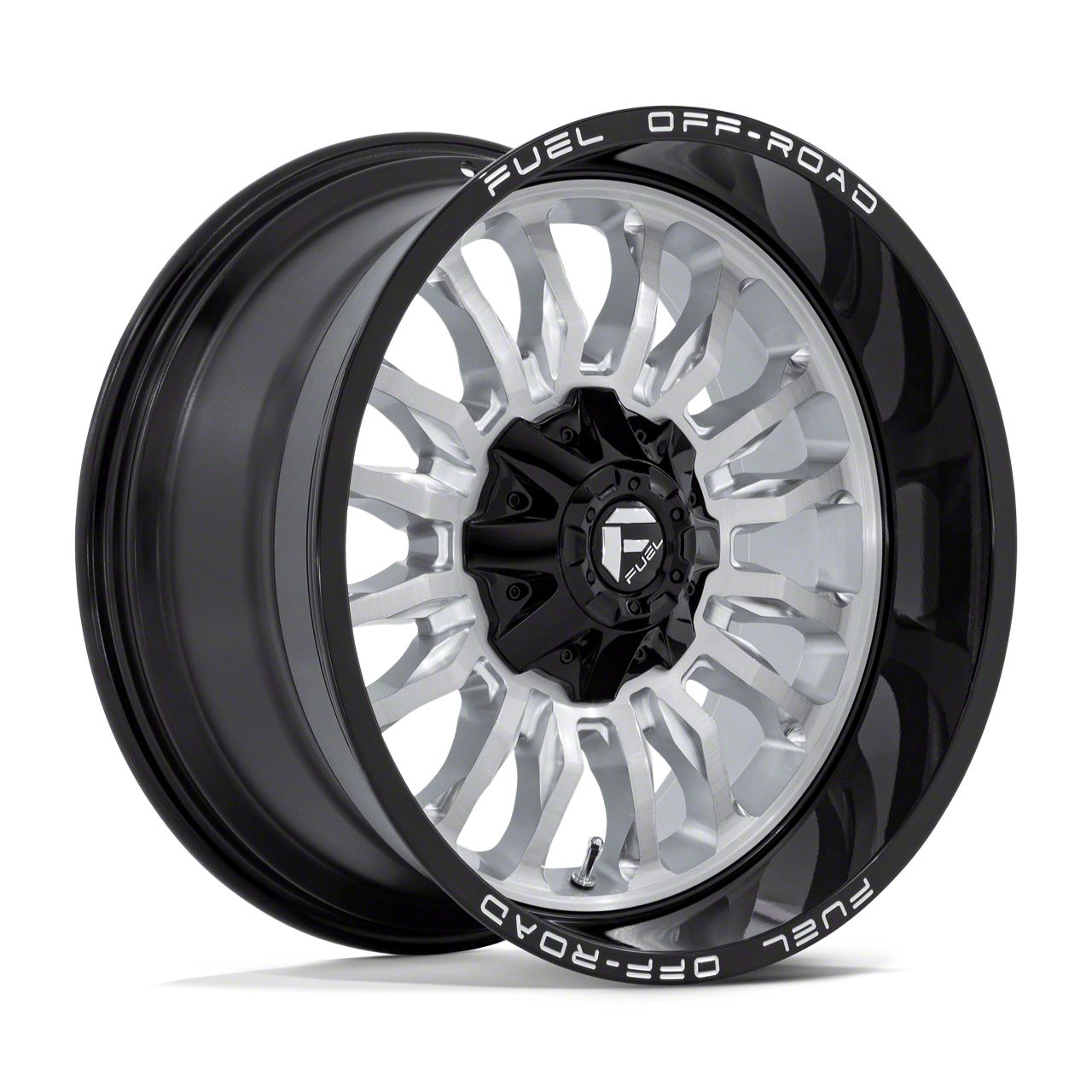 Fuel Wheels Tacoma Arc Silver Brushed Face with Milled Black Lip 6-Lug ...