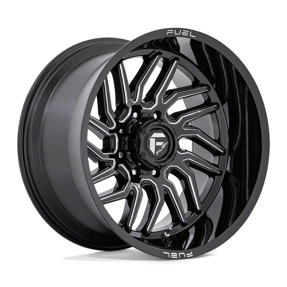 Fuel Wheels Tacoma Hurricane Gloss Black Milled 6-Lug Wheel; 24x12 ...