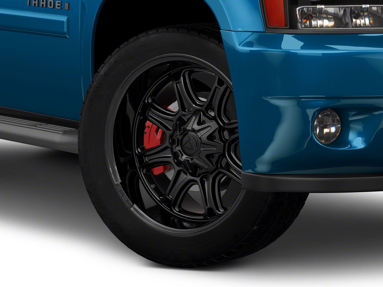 Fuel Wheels Frontier Darkstar Matte Black with Gloss Black Lip 6-Lug ...
