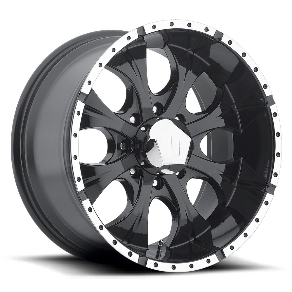 HELO Tacoma HE791 MAXX Gloss Black Machined 6-Lug Wheel; 17x9; 18mm ...