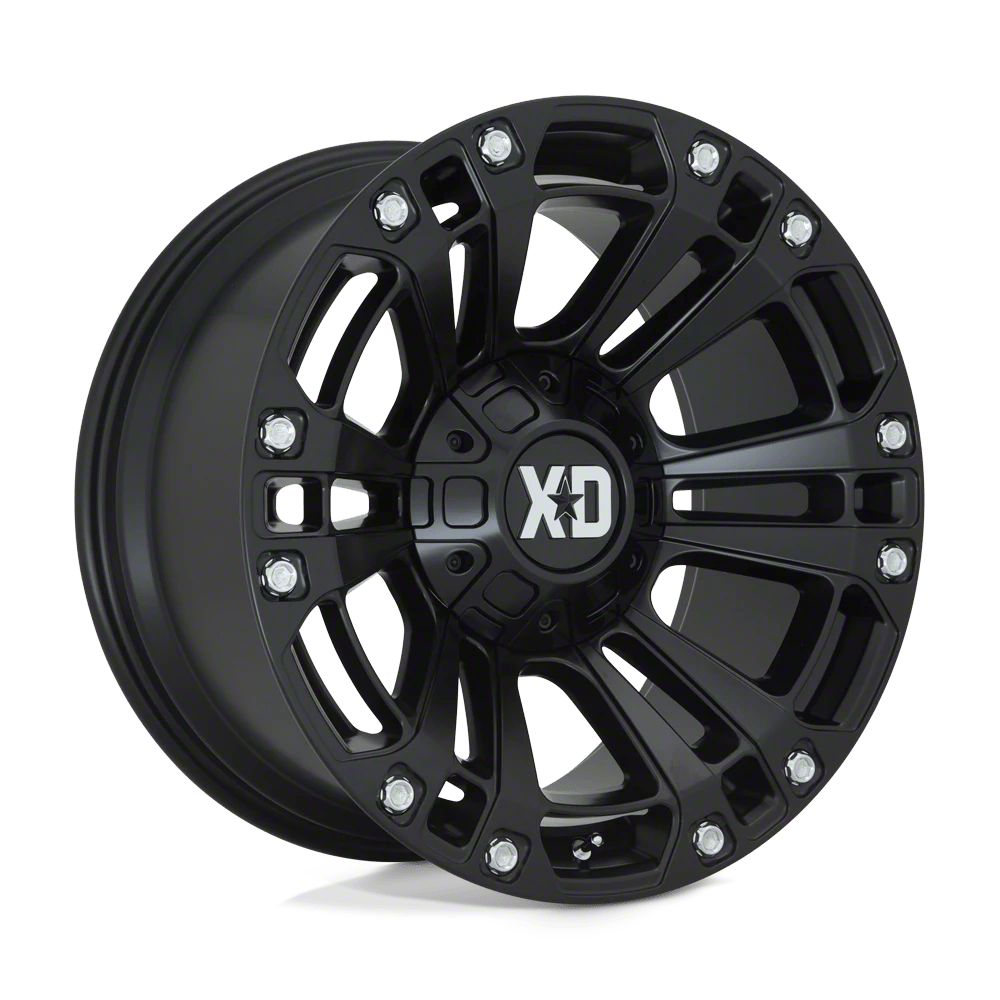 HELO Bronco HE887 Satin Black 6-Lug Wheel; 24x9.5; 38mm Offset ...