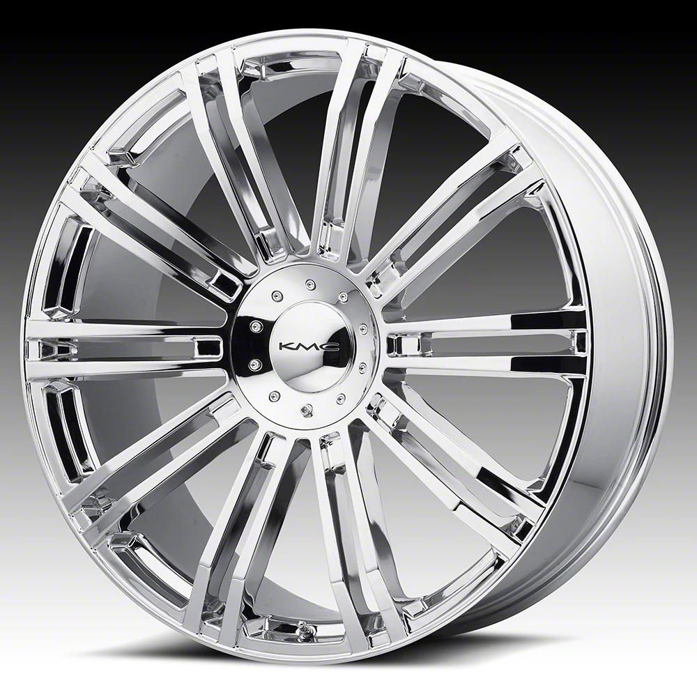 KMC Frontier D2 Chrome 6-Lug Wheel; 22x9.5; 35mm Offset KM67722970235 ...