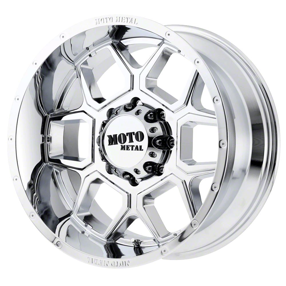 KMC Titan Takedown Satin Black with Chrome Inserts 6-Lug Wheel; 24x9.5 ...