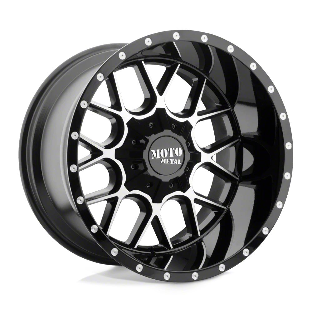 Moto Metal Toyota 4-Runner Siege Gloss Black Machined 6-Lug Wheel; 20x9 ...