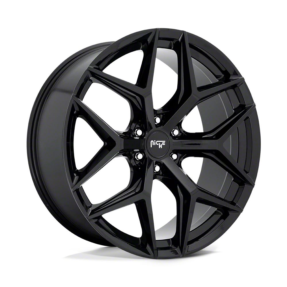 XD Bronco Gunner Gloss Black Milled 6-Lug Wheel; 22x12; -44mm Offset ...