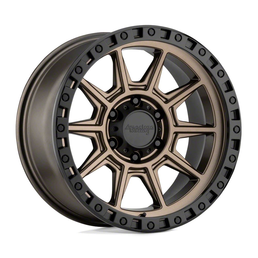 American Racing Tacoma AR202 Matte Bronze with Black Lip 6-Lug Wheel ...