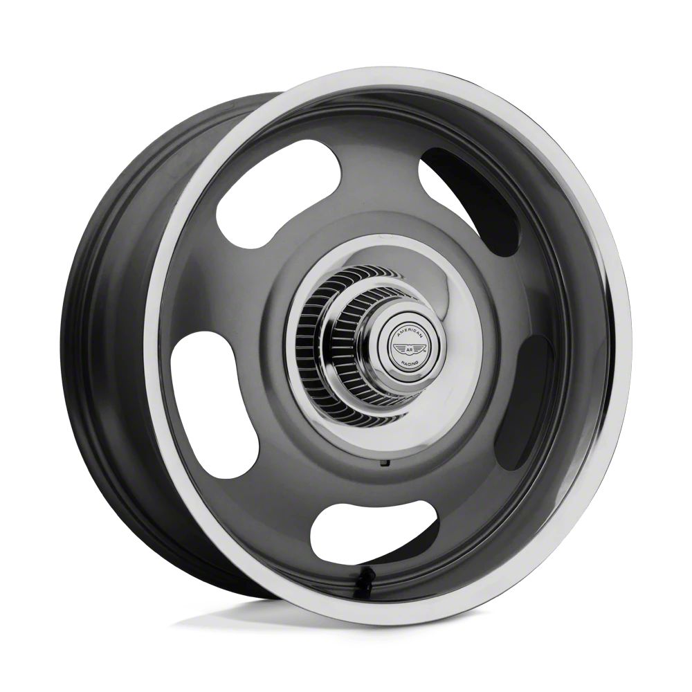 American Racing Titan VN506 Mag Gray Center Polished Lip Wheel; 20x9.5 ...