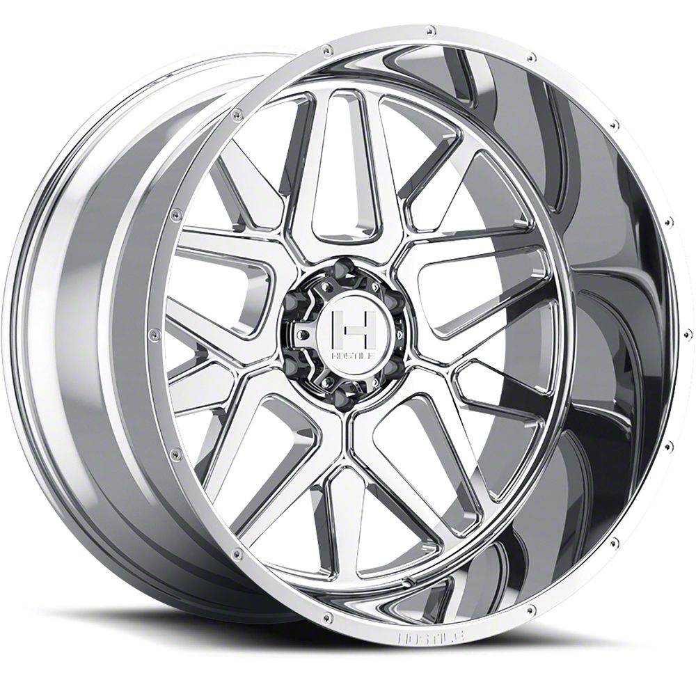 Hostile Bronco Diablo Armor Plated 6-Lug Wheel; 20x9; 12mm Offset H128 ...