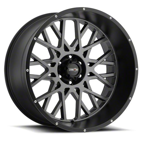 Vision Wheel Toyota 4-Runner Rocker Anthracite with Satin Black Lip 6 ...