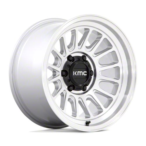 KMC Toyota 4-Runner Impact Ol Silver Machined 6-Lug Wheel; 17x9; -12mm ...