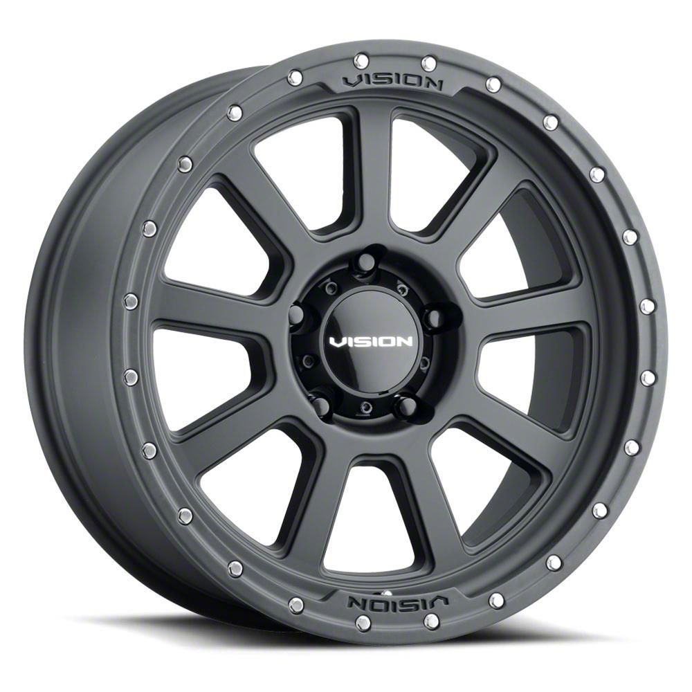 Vision Off-Road Yukon 350 Ojos Satin Black 6-Lug Wheel; 20x9; 12mm ...