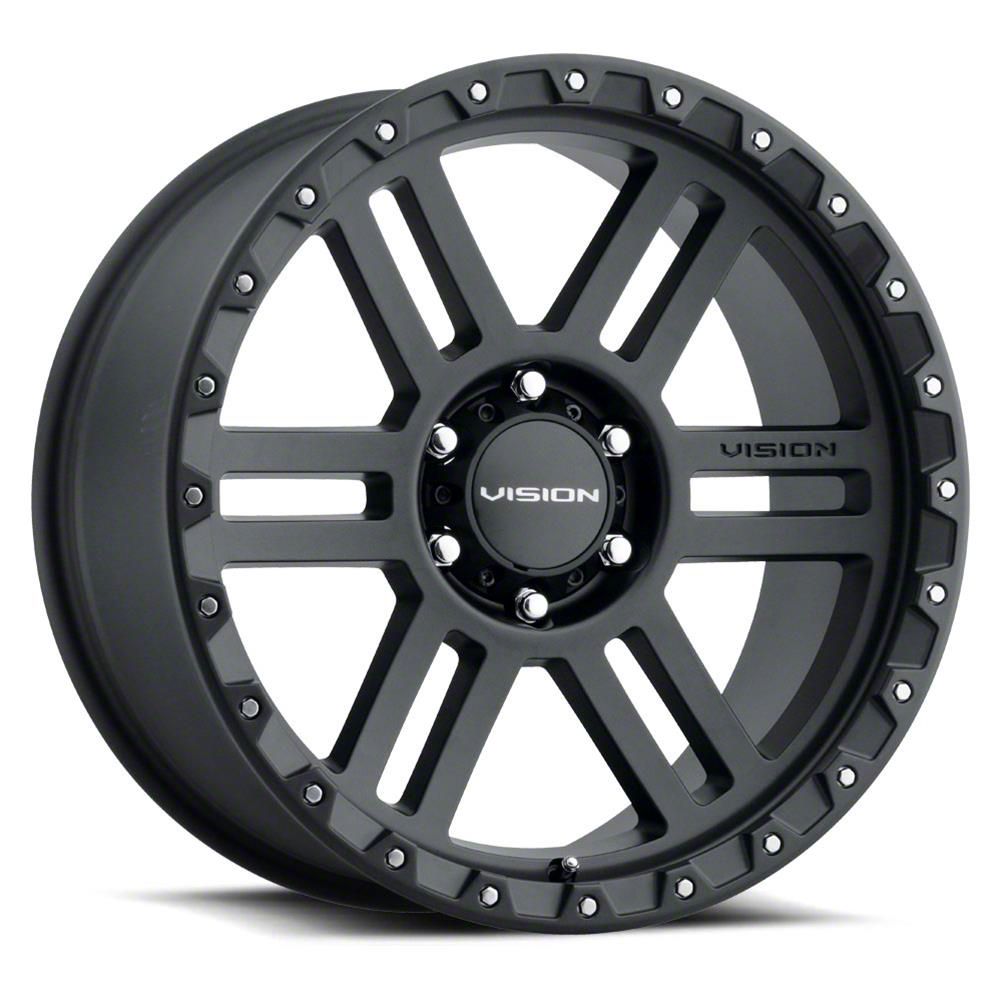 Vision Off-Road Titan Manx 2 Satin Black 6-Lug Wheel; 18x9; -12mm ...