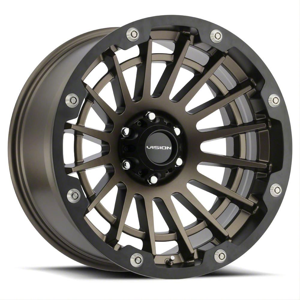 Vision Off-Road Titan Creep Satin Bronze 6-Lug Wheel; 18x9; -12mm ...
