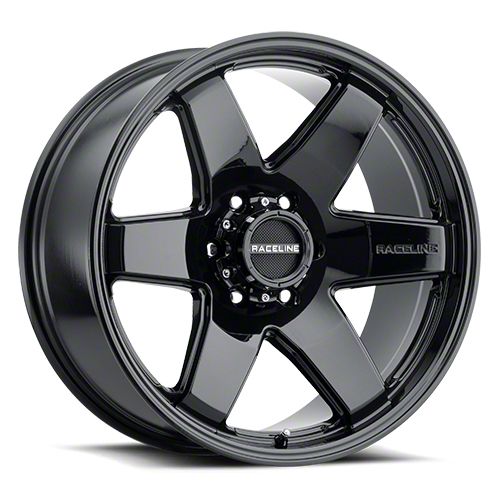 Raceline Titan XD Addict Gloss Black 6-Lug Wheel; 18x9; 12mm Offset ...