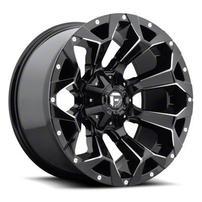 Fuel Wheels Bronco Assault Gloss Black Milled 6-Lug Wheel; 20x10; -18mm ...
