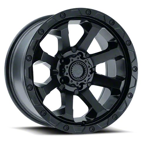 American Outlaw Wheels Titan XD Capone Satin Black 6-Lug Wheel; 20x9 ...
