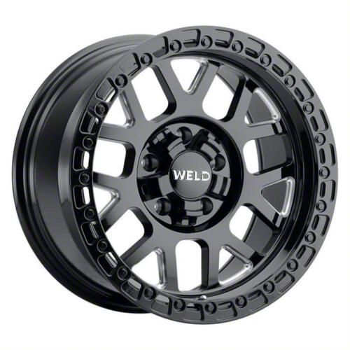 Weld Off-Road Titan Cinch Gloss Black Milled 6-Lug Wheel; 20x9; 20mm ...