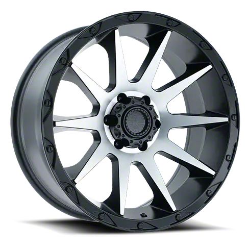 American Outlaw Wheels Titan XD Cord Satin Black Machined 6-Lug Wheel ...